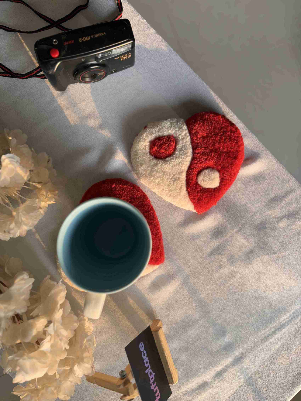 Heart Yin Yang Tufted Coasters – Tuftplace India